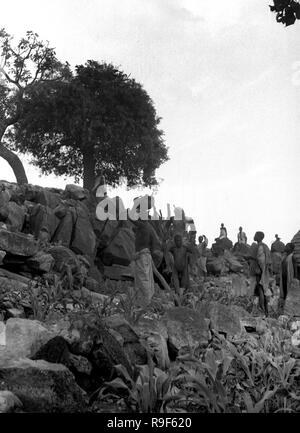 Cameroon tribes people celebrating independence on January 1, 1960 ...