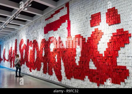 Gdansk, Poland - 27 February 2017: Iconic "Solidarność" inscription in ...