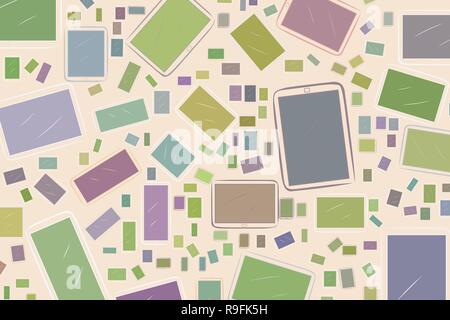 Background or backdrop, handphone or mobilephone hand drawn, for design ...