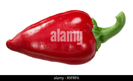 Basque Gorria red chile pepper, whole pod (Capsicum annuum fruit Stock ...