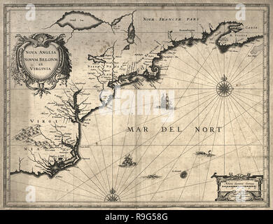 Nova Anglia, Novvm Belgivm et Virginia Stock Photo - Alamy