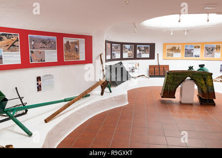 LANZAROTE, SPAIN - DEC 13, 2018: Traditional clay pottery figures ...