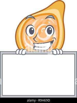 Grinning with board cartoon chicken the in coop shape Stock Vector ...