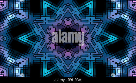 Abstract Colorful Hypnotic Symmetric Pattern Ornamental Decorative ...