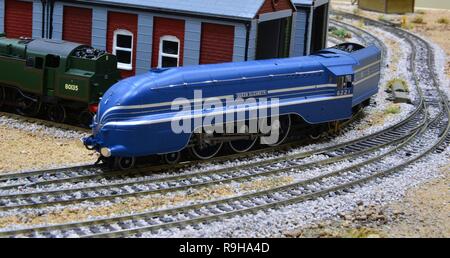 Front buffer of streamlined LMS Railway steam locomotive 'Duchess of ...