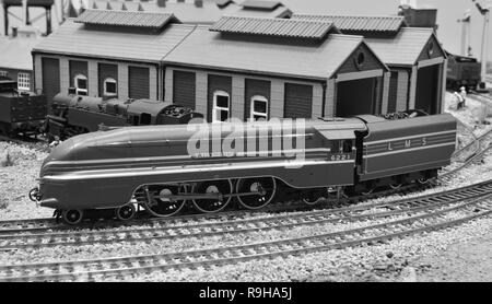 Front buffer of streamlined LMS Railway steam locomotive 'Duchess of ...