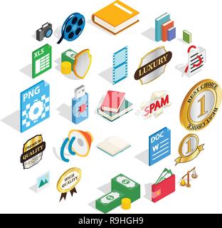 Utter icons set, isometric style Stock Vector Image & Art - Alamy