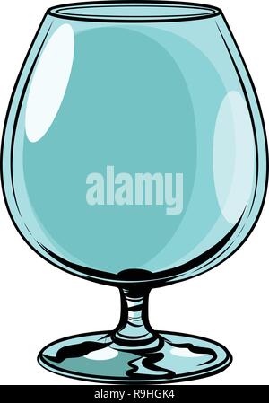 Empty Cocktail glass isolated illustration Stock Vector Image & Art - Alamy