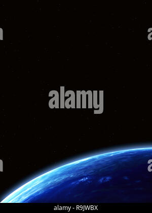 Space scene with Earth Stock Photo - Alamy