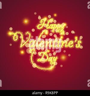 Burning heart for St. Valentine's Day vector background Stock Vector ...