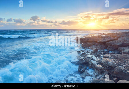 The magic of a beautiful sunset . Cyprus is an island country in the ...