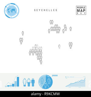 Seychelles islands country Map illustration black isolated Stock Photo ...