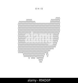 Ohio state political map Stock Photo - Alamy