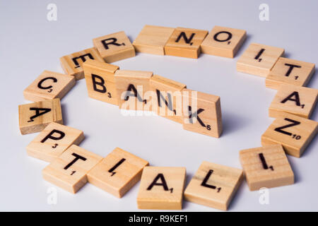 Concept of bank recapitalization on isoalated background Stock Photo ...
