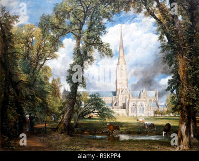 Salisbury Cathedral from the Bishop's Ground, John Constable, 1823 ...
