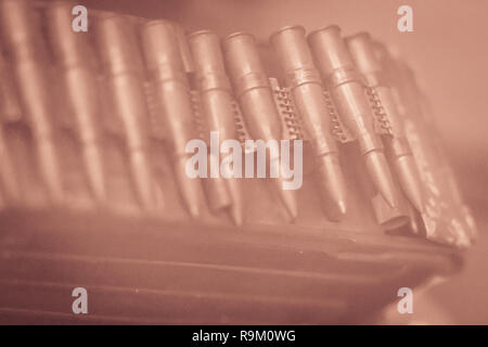 Russian light machine gun with machine gun belt Stock Photo - Alamy