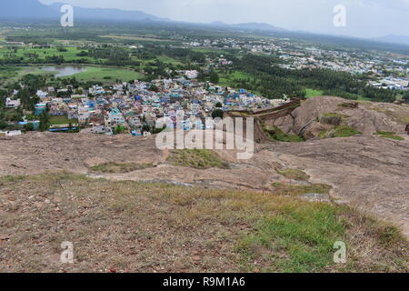 Dindigul, Tamilnadu, India - July 13, 2018: Panorama view of Dindigul ...