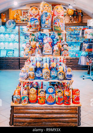 Dolls Snow Maiden and Santa Claus Stock Photo - Alamy