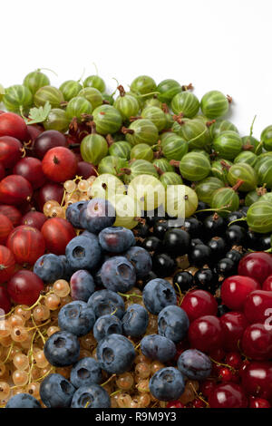 Red wild cherry berries on a tree surrounded by green leaves. High ...