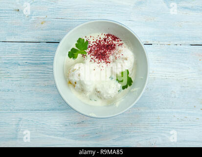 Kashmiri Goshtaba, Creamy Lamb Meatballs, popular Kashmiri dish Indian ...