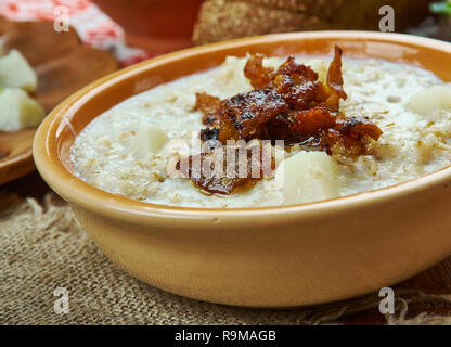 Bukstinbiezputra, Porridge with potatoes or barley porridge, Latvian ...