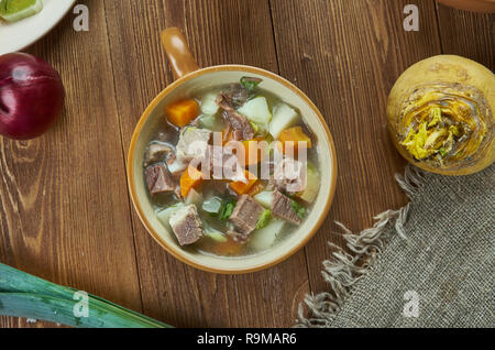 Smamat, Norwegian stew of various types of meat and vegetables in a ...
