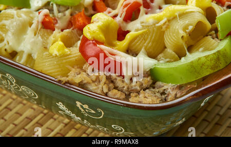 Stuffed Peppers Pasta Casserole, shredded Cheddar-Jack cheese mix Stock ...