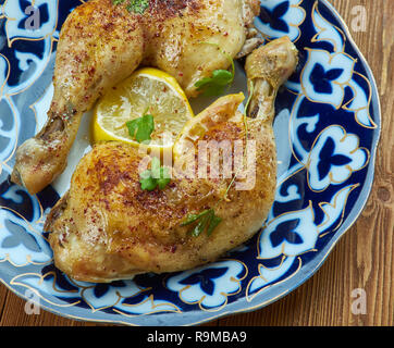 Iraqi Yellow Spice-Rubbed Chicken - Djaj Bil-Bahar Il-Asfar Stock Photo ...