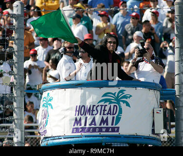 Gene Simmons of Kiss at Toyota Indy 300 weekend at Homestead Miami ...