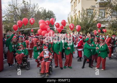 Chania, Greece. 26th Dec, 2018. Participants are seen dancing on the ...