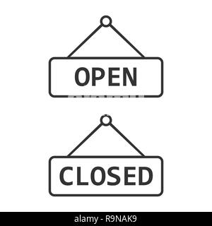 Open sign icon. Vector illustration flat Stock Vector Image & Art - Alamy