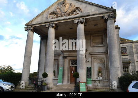 A typical, large 18th century Georgian stone country house or mansion ...
