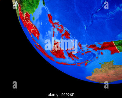 ASEAN member states, political map. Association of Southeast Asian ...