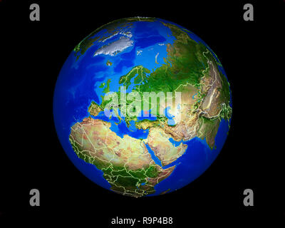 Map of the Crimea, illustration Stock Photo - Alamy