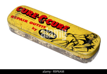 Puncture repair kits from the past Stock Photo - Alamy