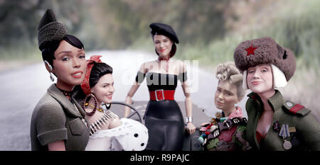 WELCOME TO MARWEN, from left, Janelle Monae, Leslie Zemeckis, Leslie ...