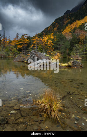 Japan, Honshu Island, the Japanese Alps, postman in Magome village ...