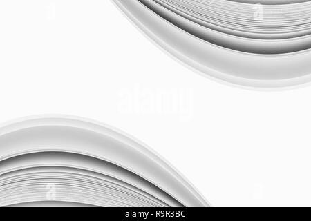 Design concept - simplicity white curve for background. Not 3D render ...