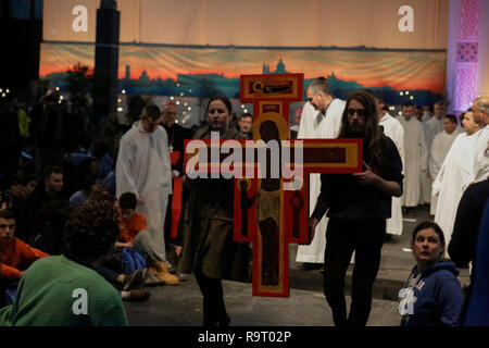 Cross. Taize Community Stock Photo - Alamy