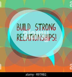 Word writing text Build Strong Relationships. Business concept for ...