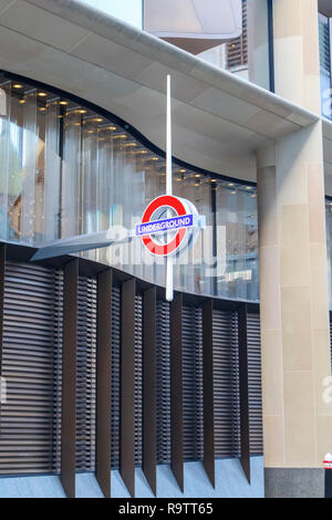 The Walbrook entrance to Bank underground station, located under The ...