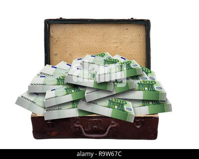 Suitcase full of Euro bills Stock Photo: 48593103 - Alamy