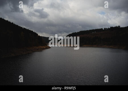 Oker Stausee mit Oker Talsperre in Goslar, Harz, niedersachsen, Germany ...