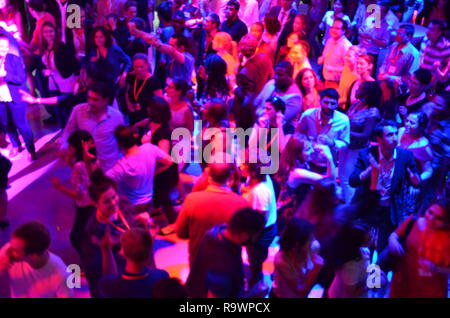 Disco, dance floor, crowd people inside, disco, person, leisure time ...