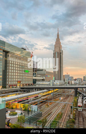 Takashimaya Timesquare at Shinjuku Station at dawn, Tokyo, Japan Stock ...