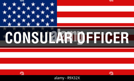 Flag of the Consular officer of the United States of America Stock ...
