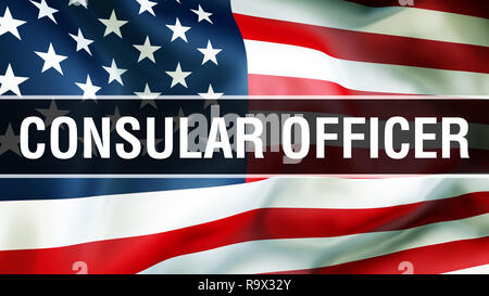 Flag of the Consular officer of the United States of America Stock ...