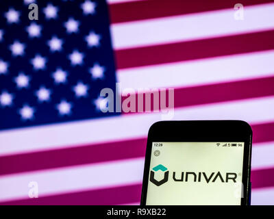 Univar Company logo seen displayed on smart phone Stock Photo - Alamy
