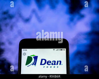 Dean Foods Dairy product manufacturing company logo seen displayed on ...