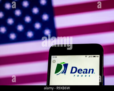 Dean Foods Dairy product manufacturing company logo seen displayed on ...